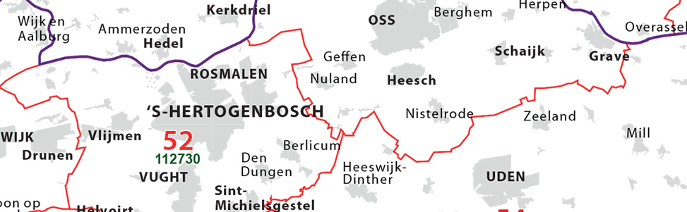 Postcodekaarten | Kaarten en Atlassen.nl