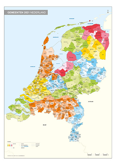 Gemeentekaarten 2021 | Kaarten en Atlassen.nl