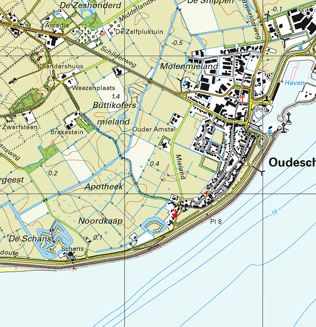 De Kaart Van Texel - kaart