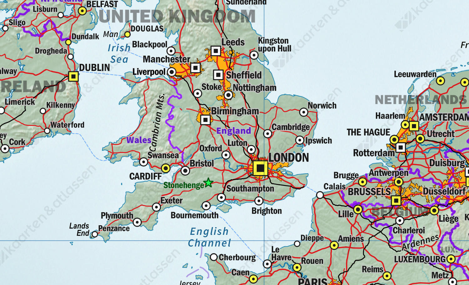 Europa Natuurkundig 1712 | Kaarten en Atlassen.nl