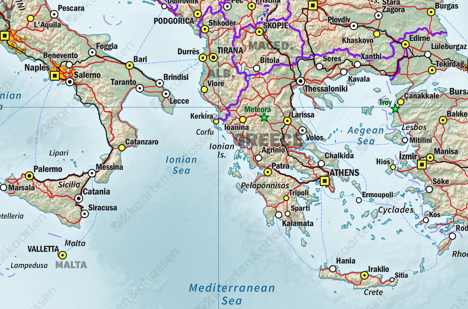 Europa Natuurkundig 1712 | Kaarten en Atlassen.nl