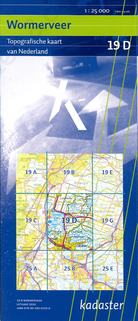Topografische Kaart 19D Wormerveer | Kaarten en Atlassen.nl