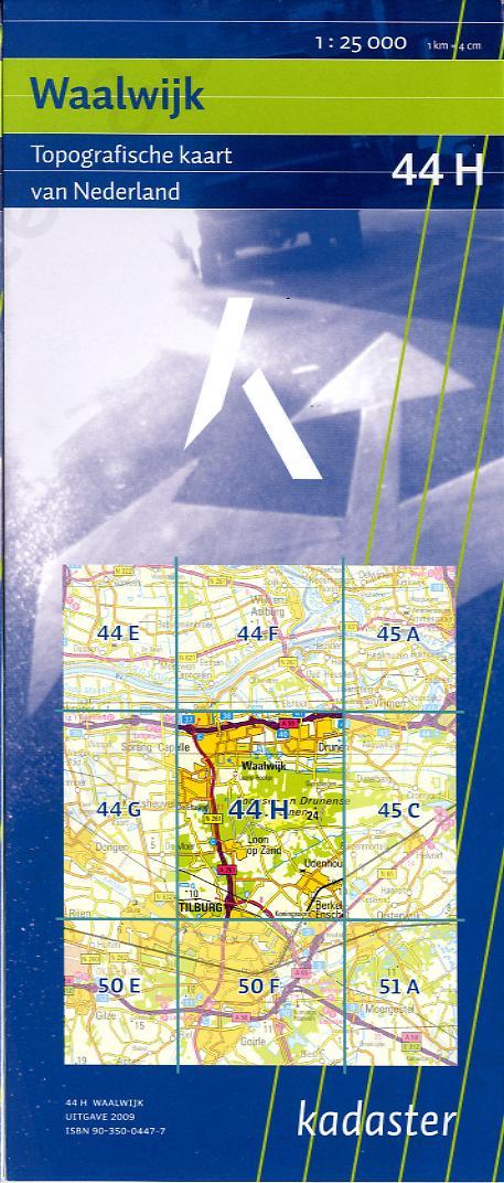 Topografische Kaart 44H Waalwijk | Kaarten en Atlassen.nl