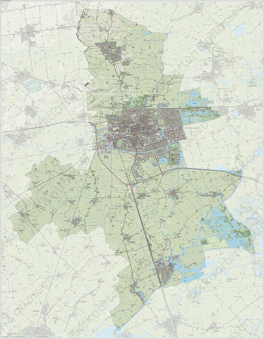 Digitale kaart Leeuwarden | Kaarten en Atlassen.nl Digitale kaart Leeuwarden | Kaarten en Atlassen.nl