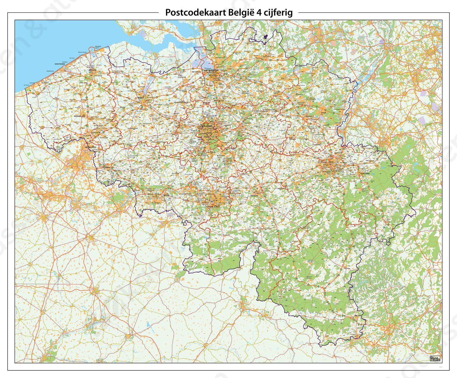 Postcode Zoeken Op Kaart Belgie - Vogels