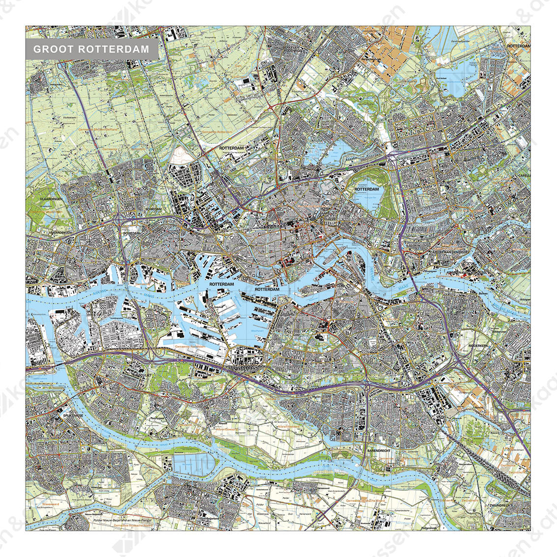 Groot Rotterdam 1760 | Kaarten en Atlassen.nl