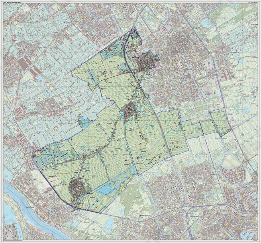Midden Delfland | Kaarten en Atlassen.nl