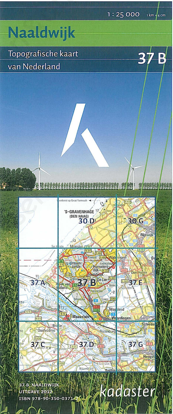 Topografische Kaart 37B Naaldwijk | Kaarten en Atlassen.nl