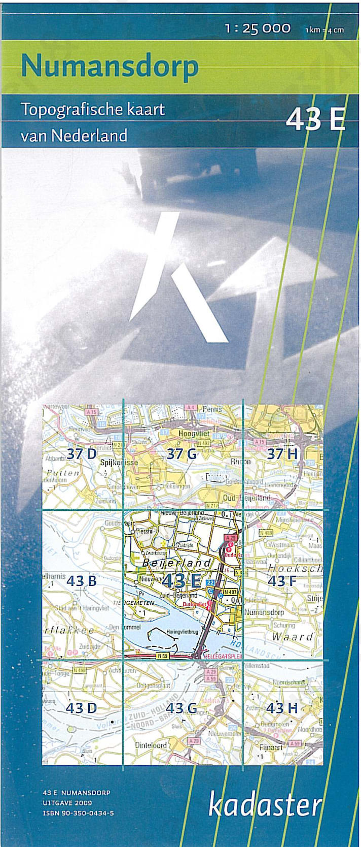 Digitale Topografische Kaart 43E Numansdorp | Kaarten en Atlassen.nl