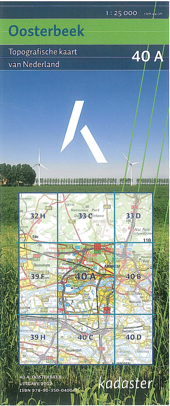 Topografische Kaart 40A Oosterbeek | Kaarten en Atlassen.nl