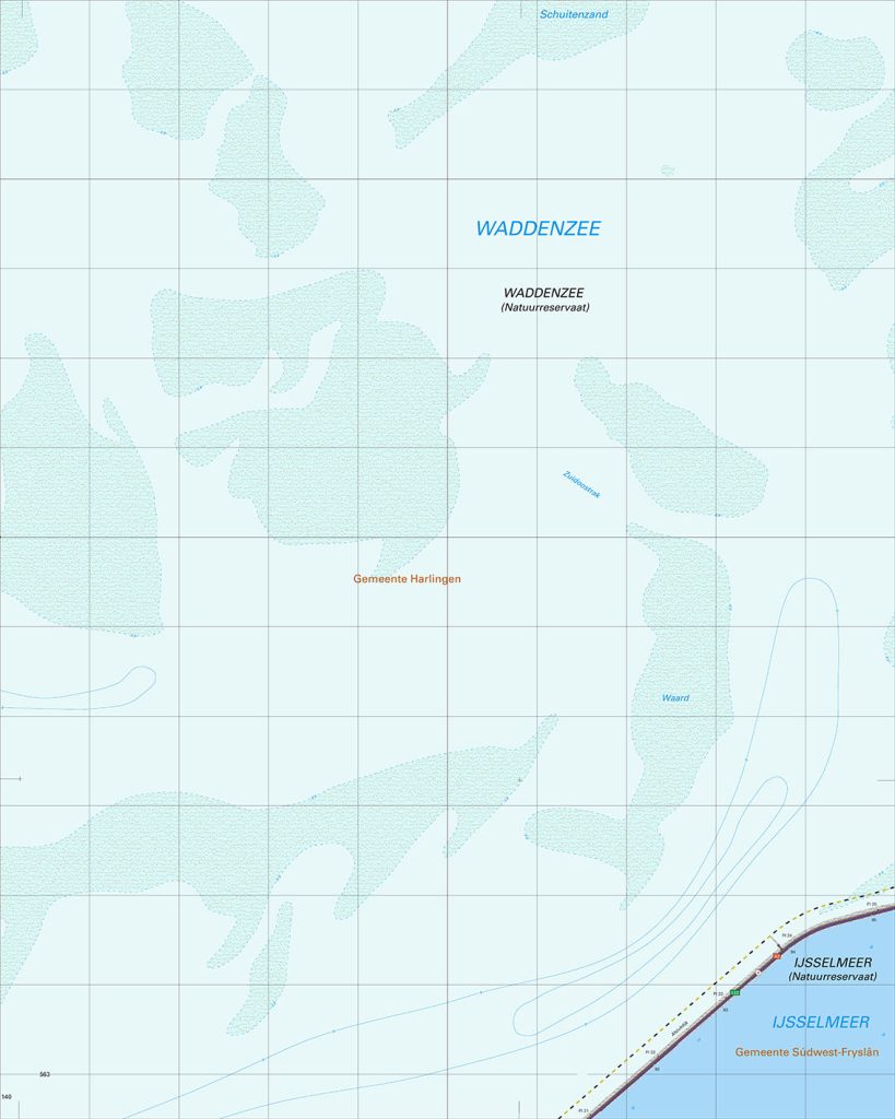 Topografische Kaart 10A Waddenzee - Kaarten en Atlassen.nl