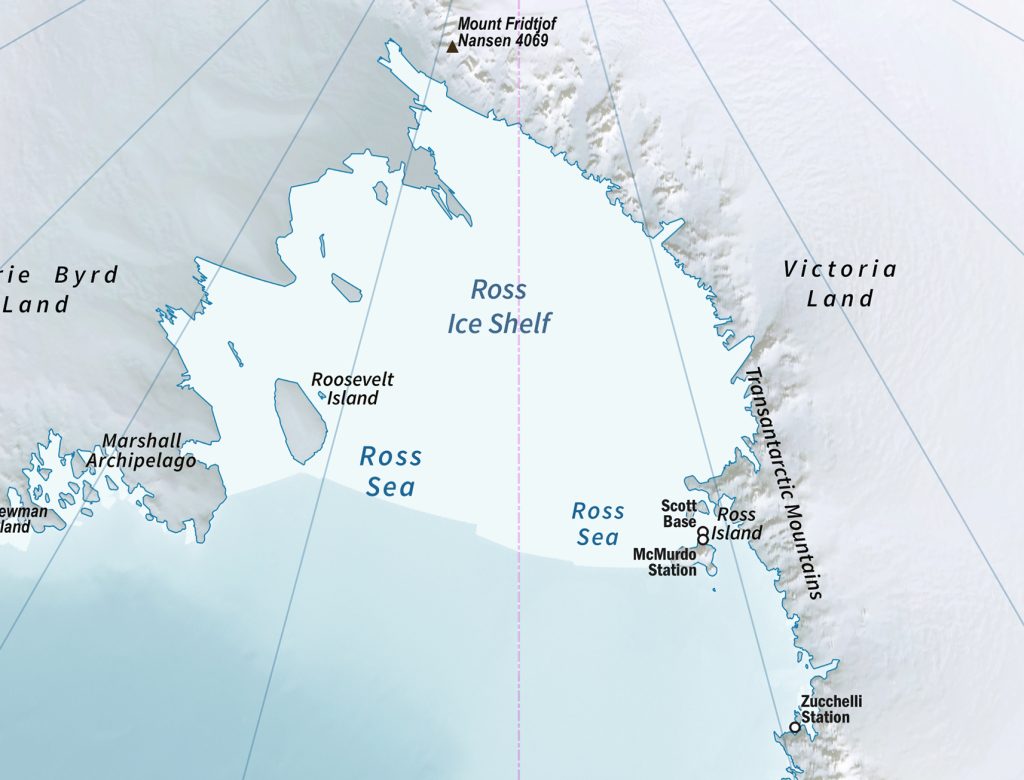 Antarctica / Zuidpool Natuurkundig 1702 - Kaarten en Atlassen.nl