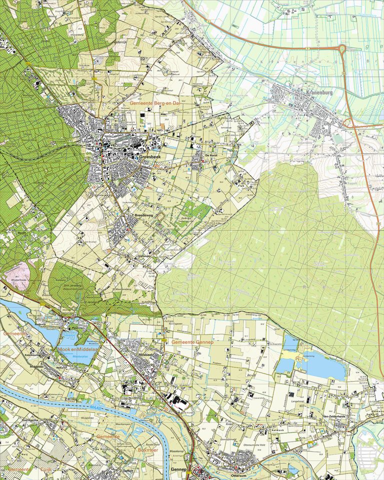 Topografische Kaart 46B Groesbeek - Kaarten en Atlassen.nl