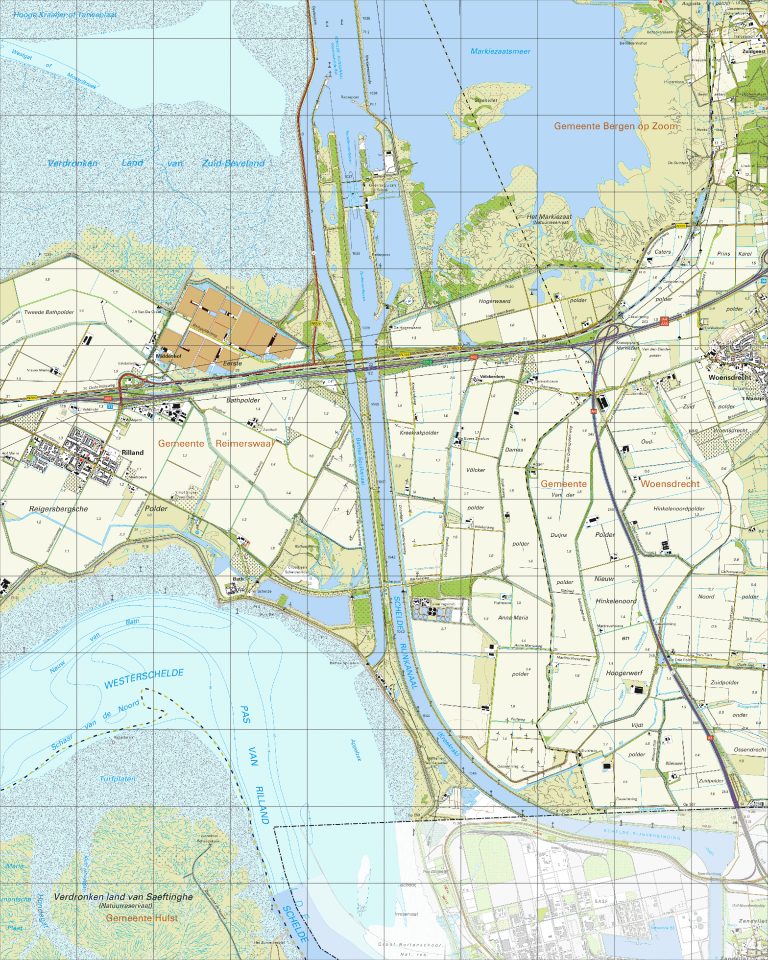 Topografische Kaart 49D Rilland - Kaarten en Atlassen.nl