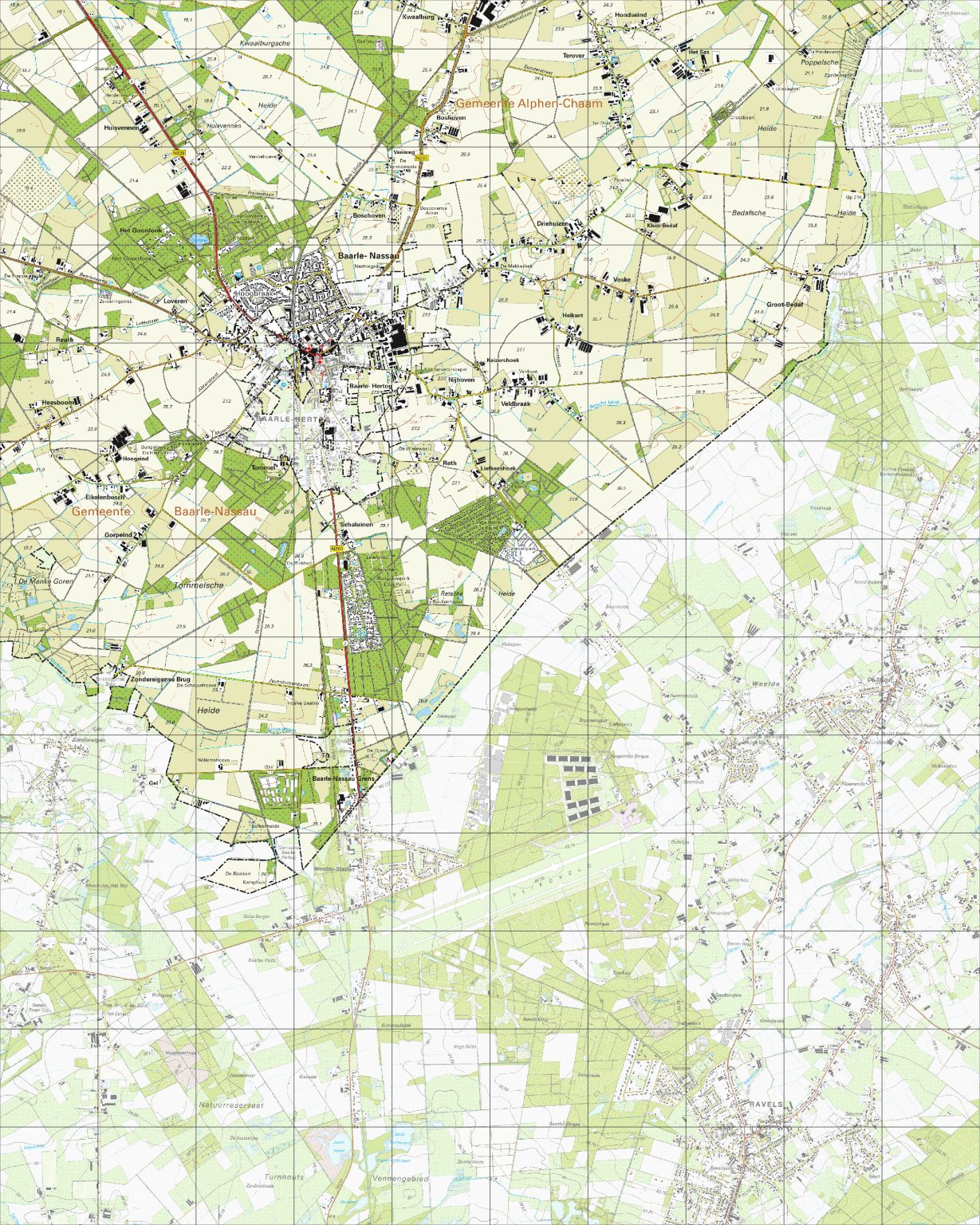 Topografische Kaart 50G Baarle-Nassau - Kaarten en Atlassen.nl