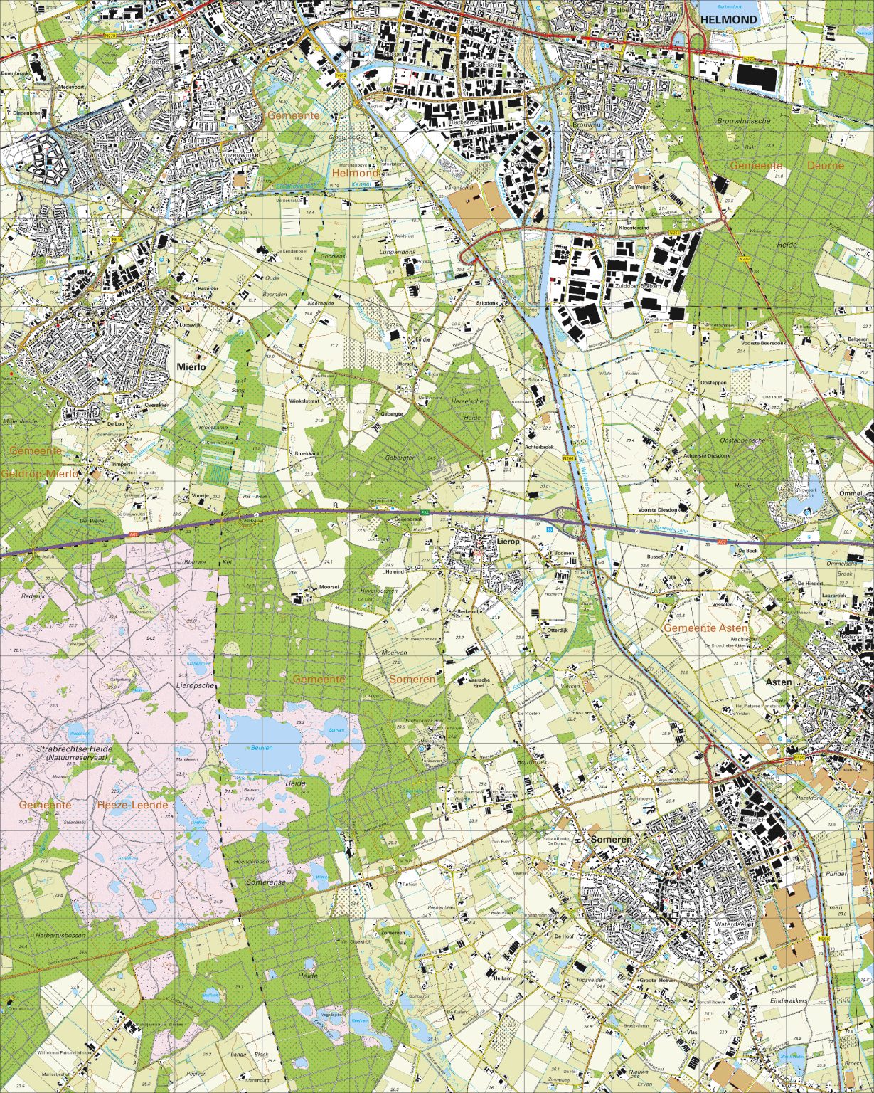 Topografische Kaart 51H Mierlo - Kaarten en Atlassen.nl