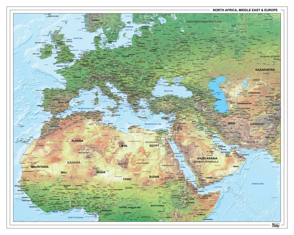 Midden-Oosten - Kaarten en Atlassen.nl