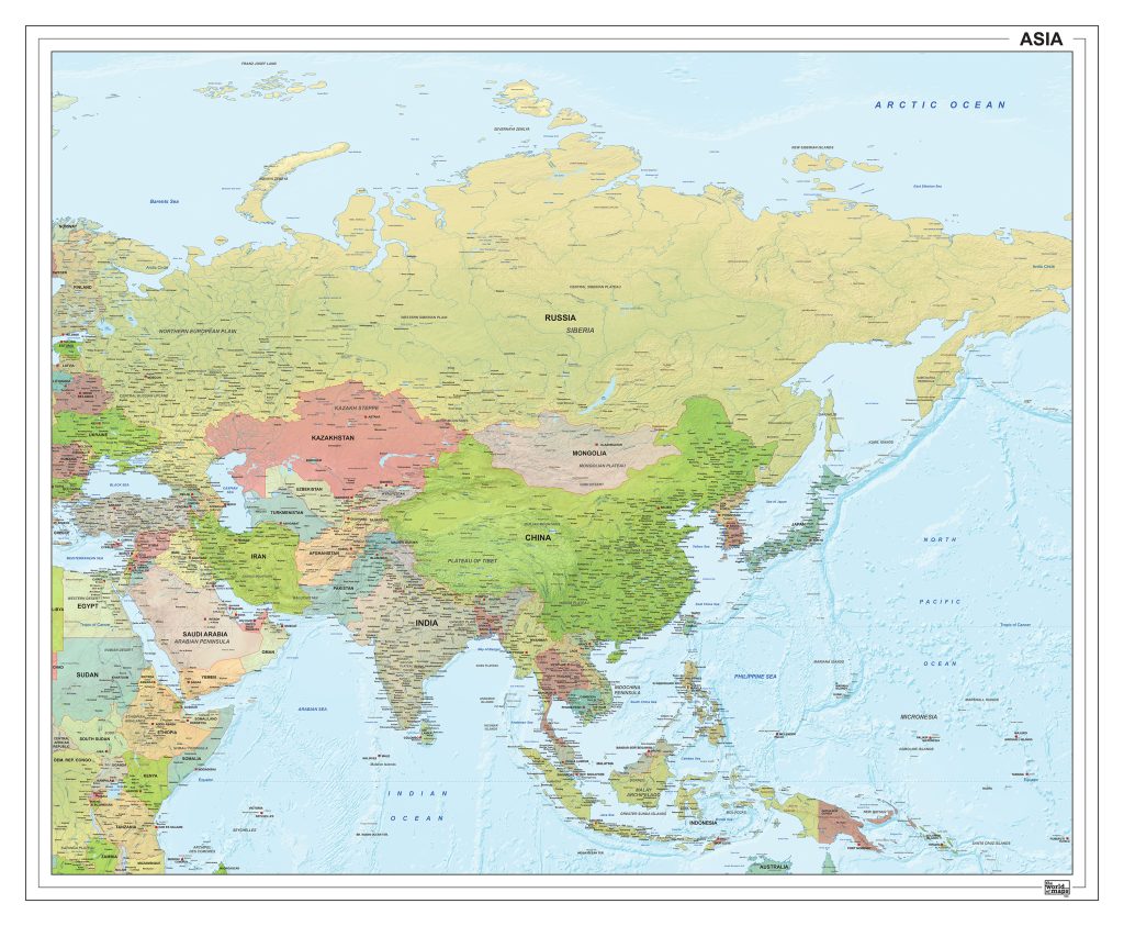 Azië - Kaarten en Atlassen.nl