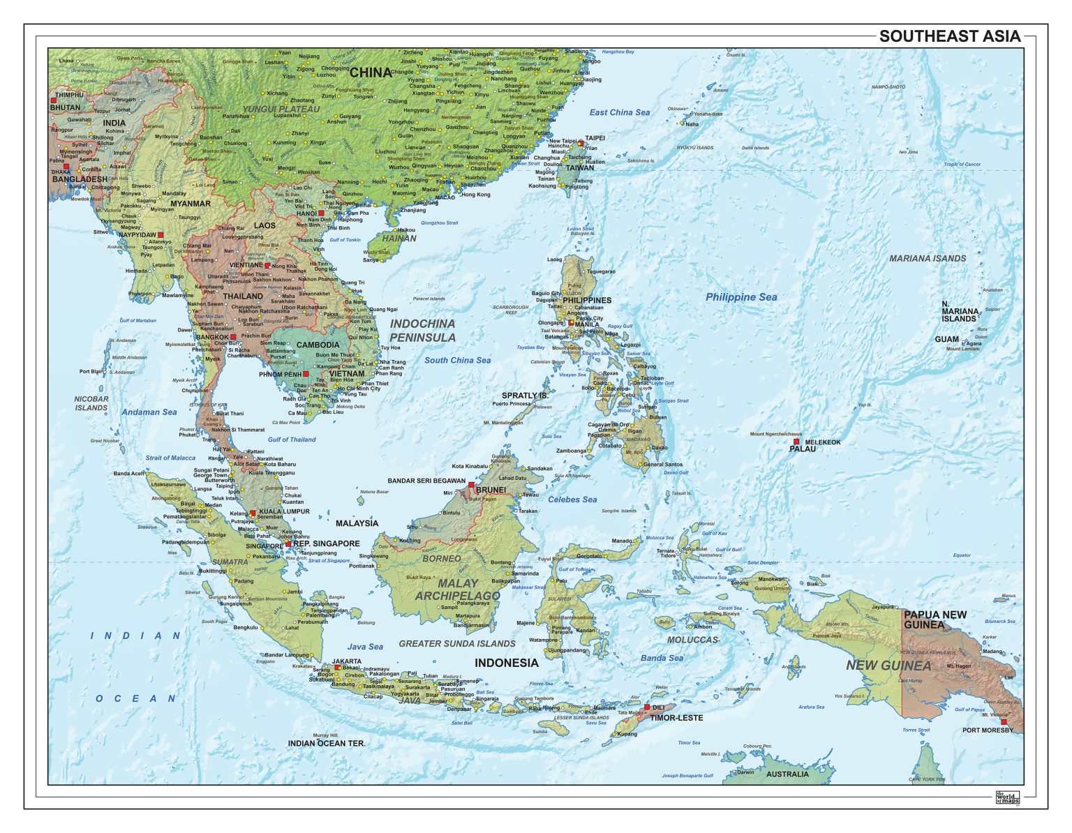 Azië - Kaarten en Atlassen.nl