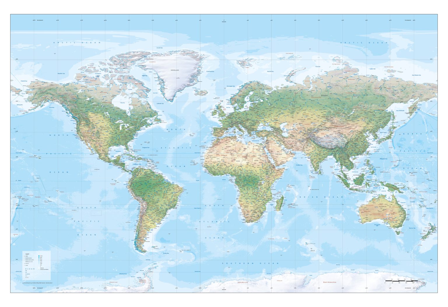 Grote Wereldkaarten - Kaarten en Atlassen.nl