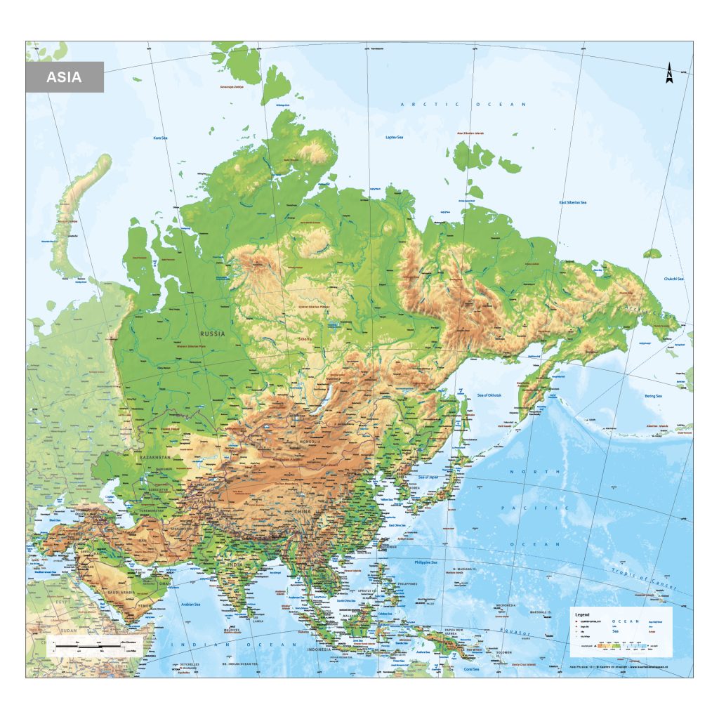 Azië - Kaarten en Atlassen.nl