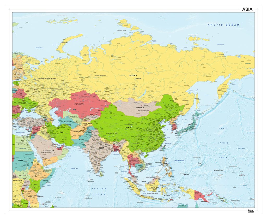 Azië - Kaarten en Atlassen.nl
