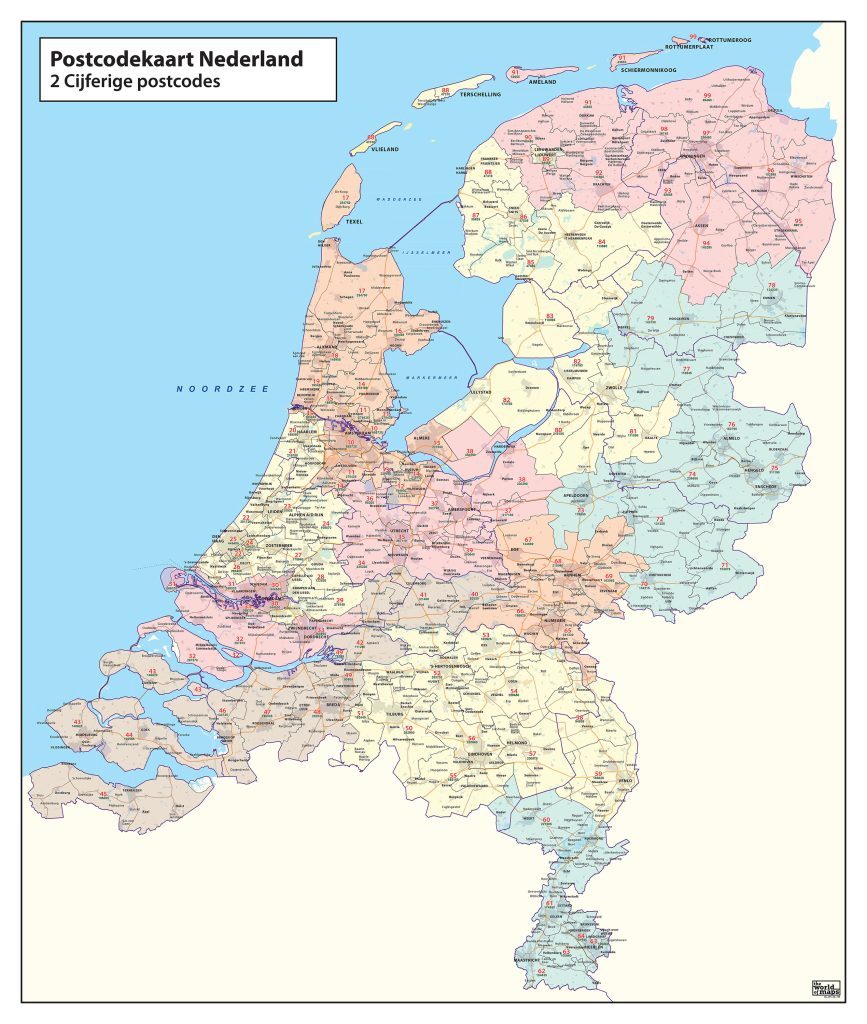 Postcodekaarten - Kaarten en Atlassen.nl