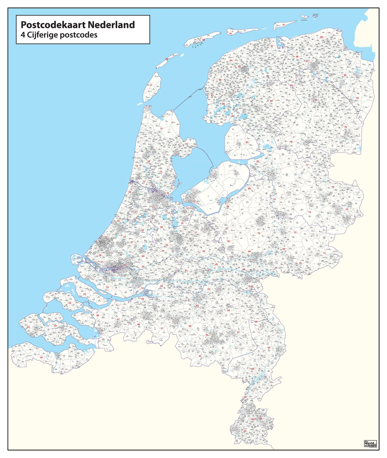 Postcodekaarten - Kaarten en Atlassen.nl