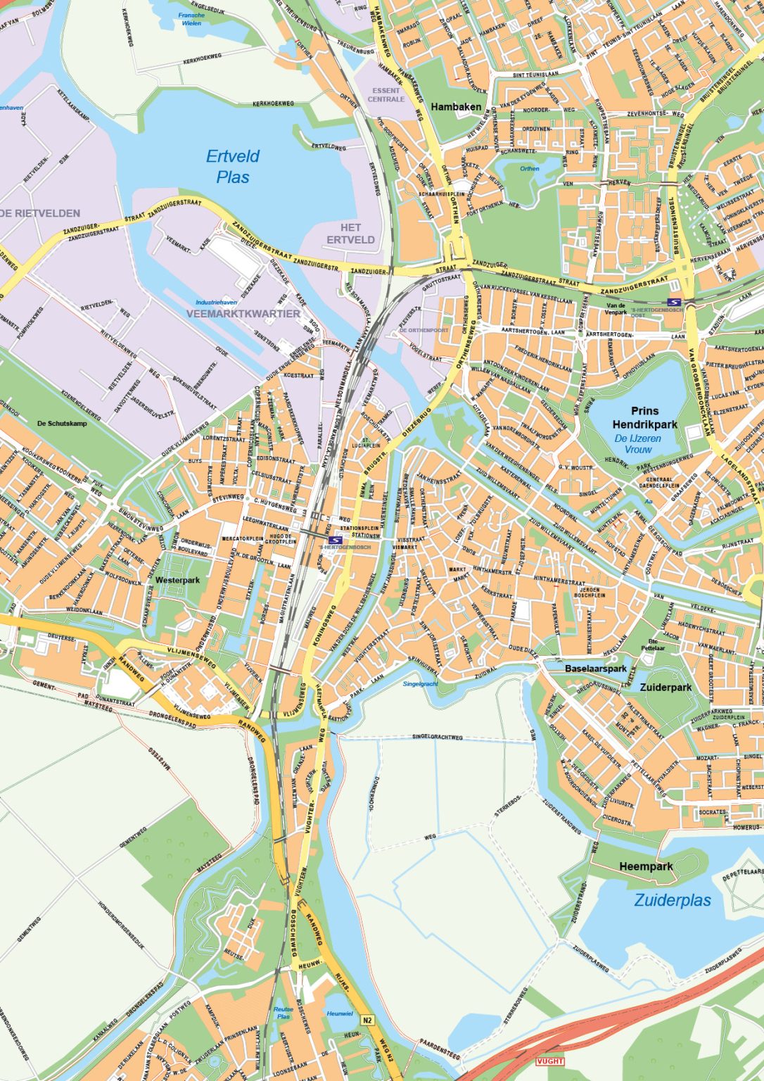 Kaart Den Bosch 394 - Kaarten en Atlassen.nl