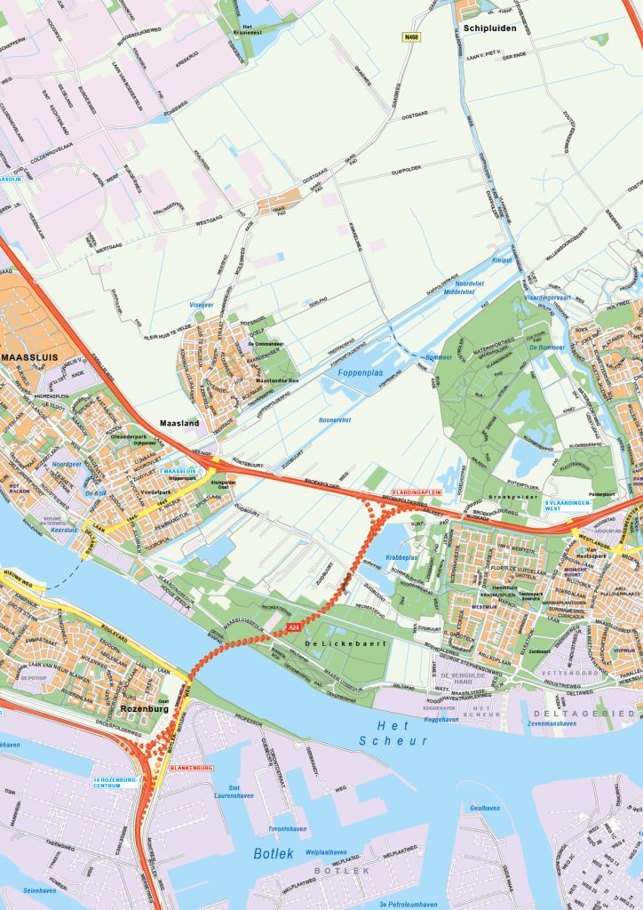 Kaart Groot Rotterdam Rijnmond 1609 - Kaarten en Atlassen.nl