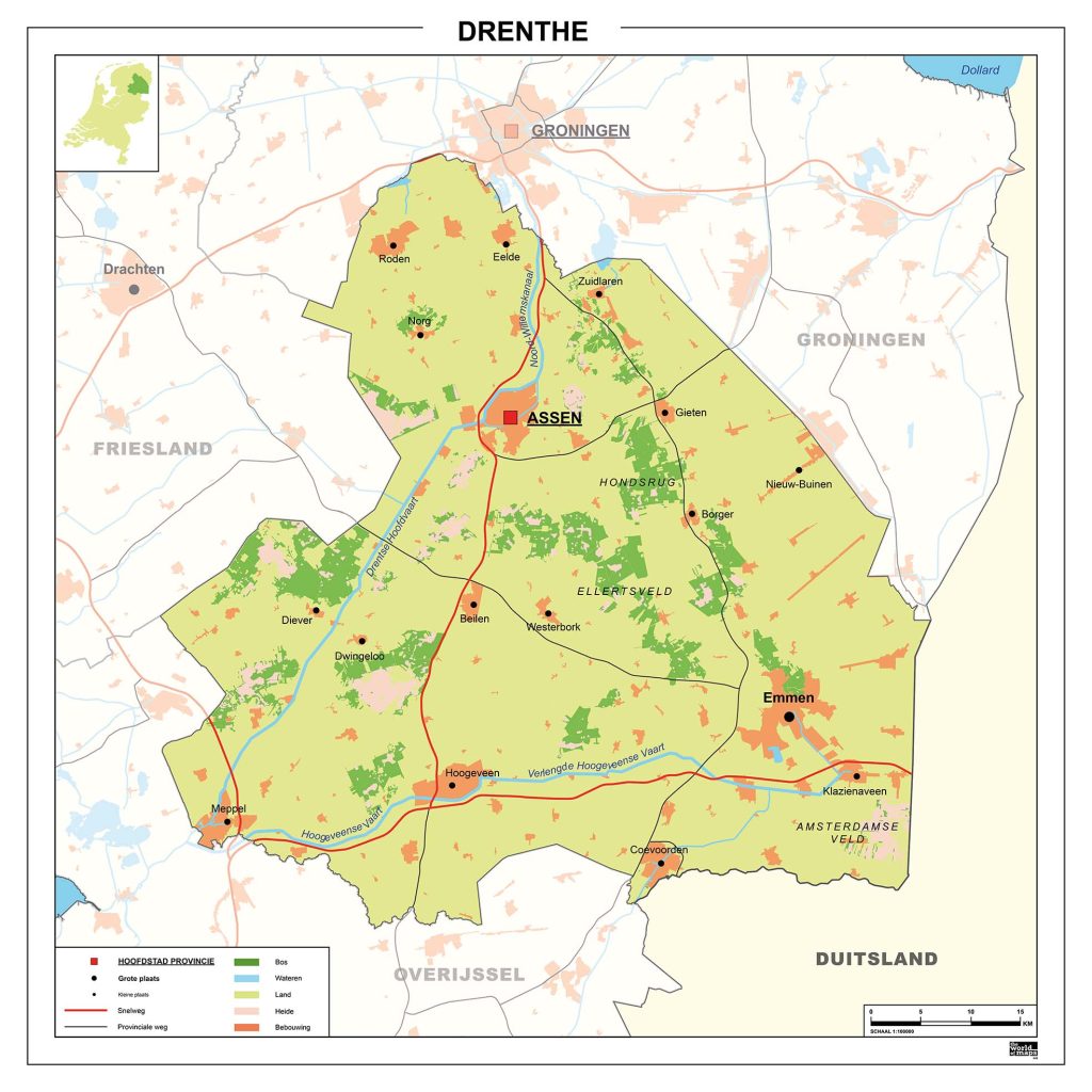 Drenthe - Kaarten en Atlassen.nl