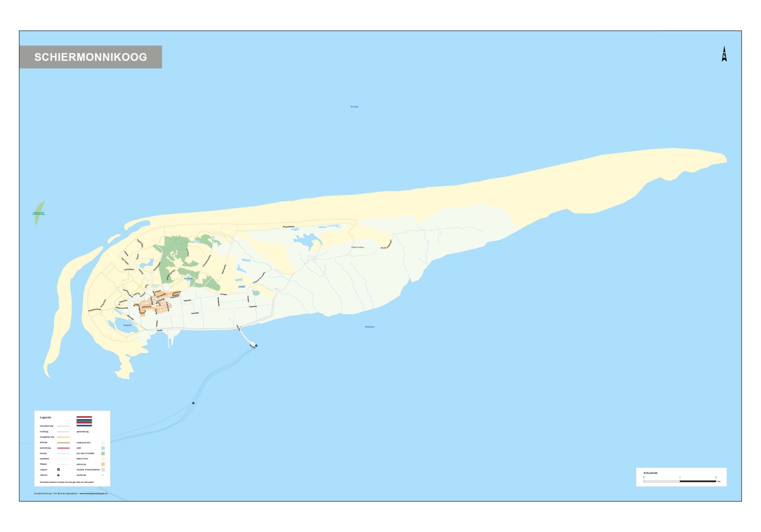 Waddeneilanden - Kaarten en Atlassen.nl
