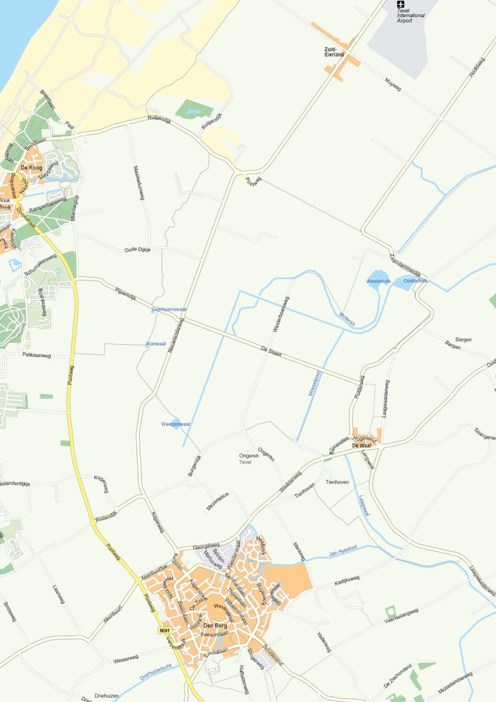 Texel kaart 1743 - Kaarten en Atlassen.nl