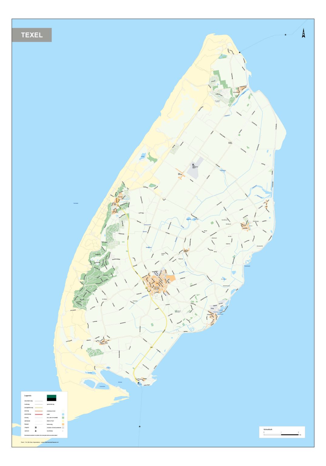 Waddeneilanden - Kaarten en Atlassen.nl