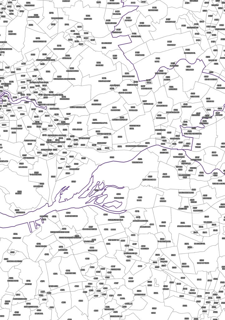 4-cijferige Postcodekaart Nederland 463 - Kaarten en Atlassen.nl