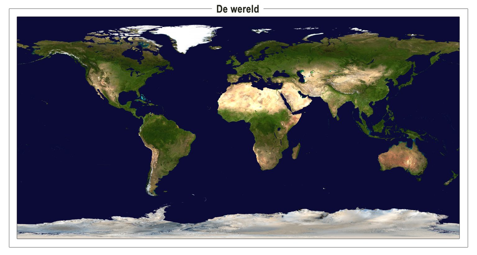 Satellietbeeld Wereld 554 - Kaarten en Atlassen.nl