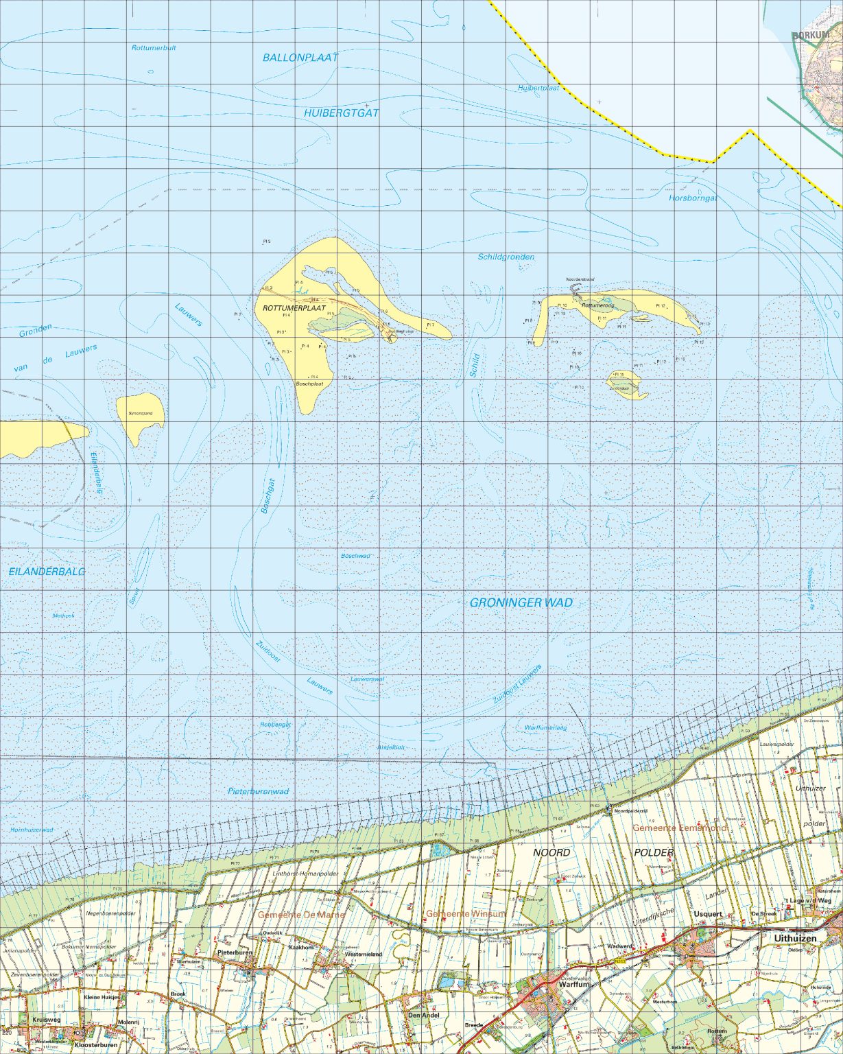 Topografische Kaart 3 West Uithuizen - Kaarten en Atlassen.nl