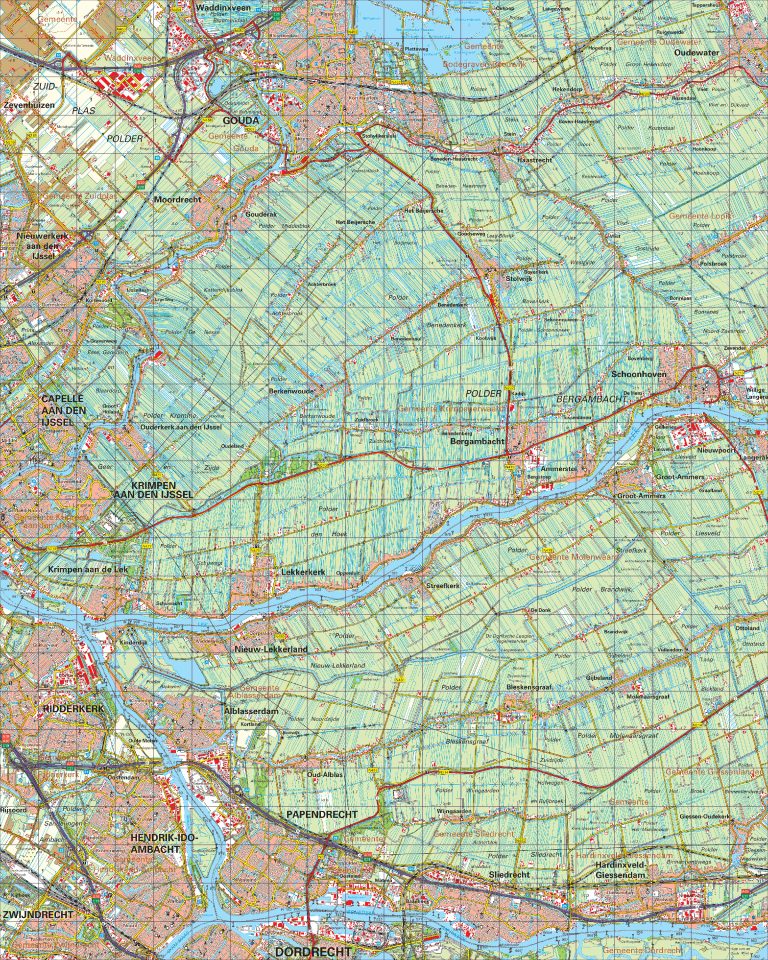 Topografische Kaart 38 West Gorinchem - Kaarten en Atlassen.nl