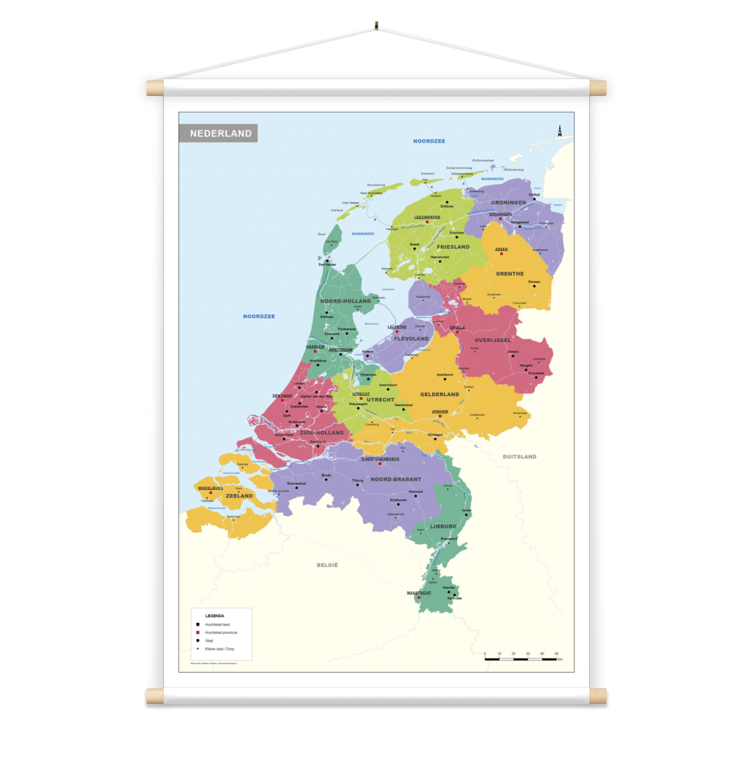 Duitsland 2-cijferige postcodekaart 814 - Kaarten en Atlassen.nl