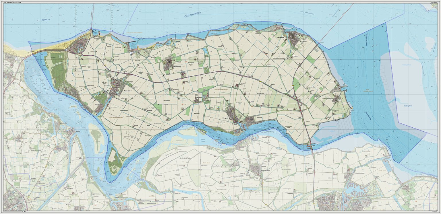 Noord Beveland - Kaarten en Atlassen.nl