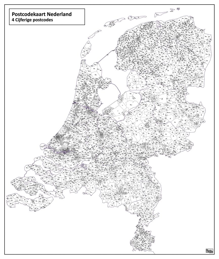 Postcodekaarten Nederland - Kaarten en Atlassen.nl