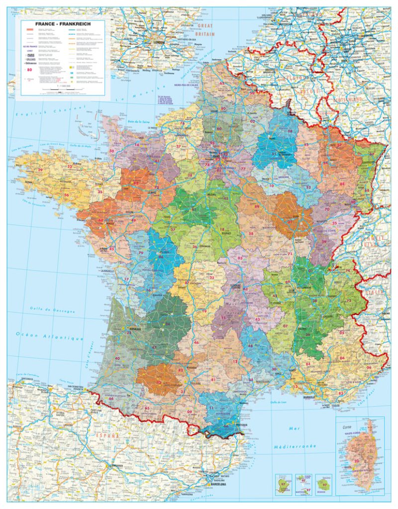 Frankrijk - Kaarten en Atlassen.nl