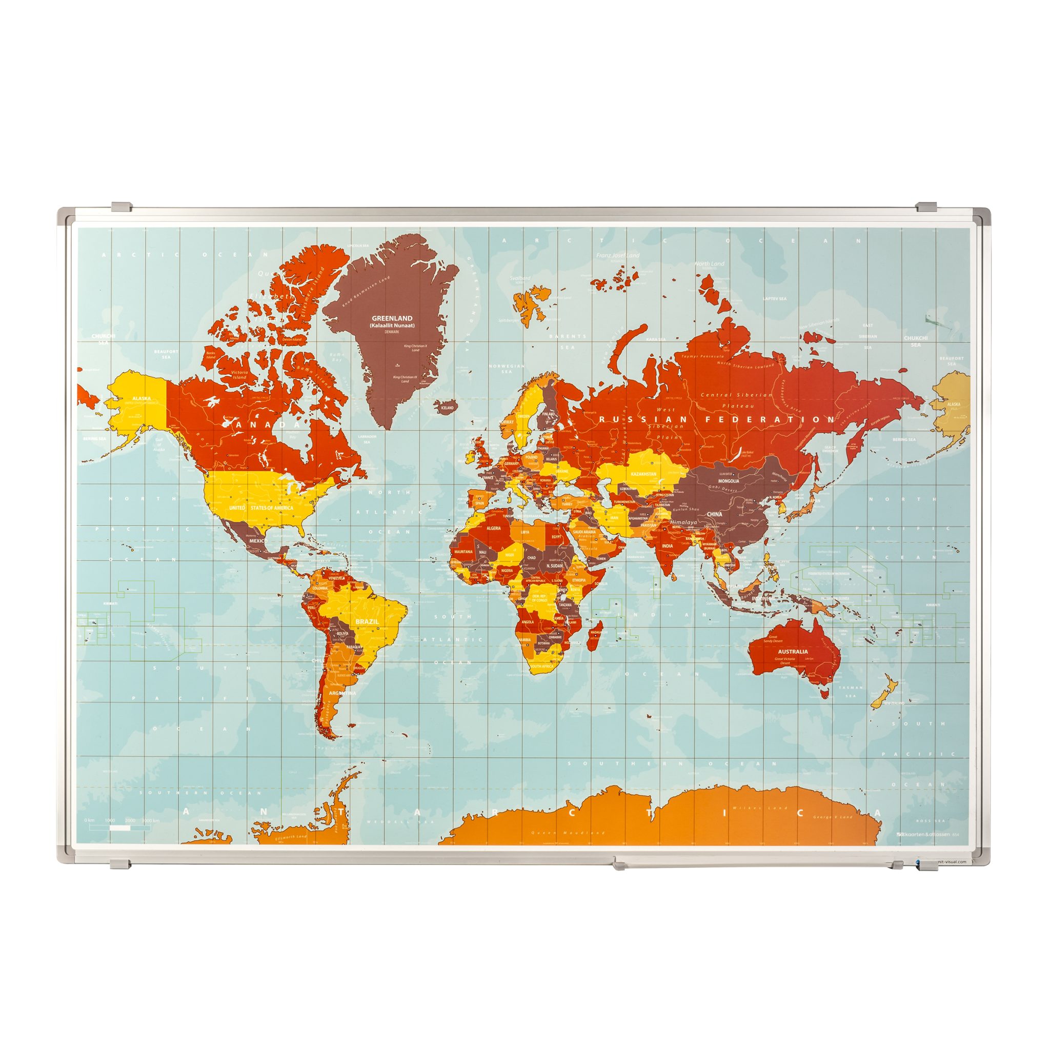 Aziëkaart staatkundig 1283 - Kaarten en Atlassen.nl