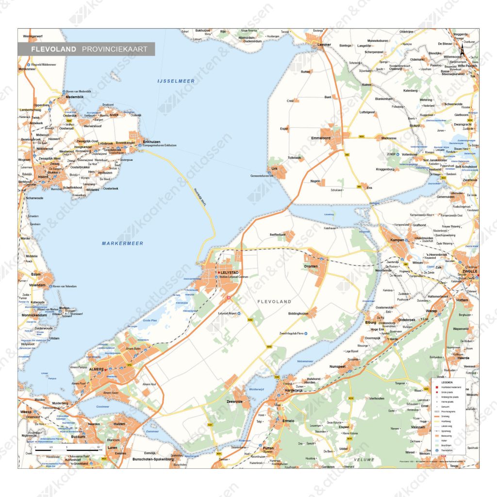 Flevoland - Kaarten en Atlassen.nl