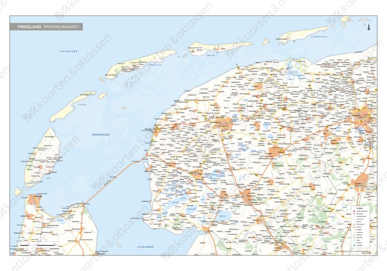 Friesland - Kaarten en Atlassen.nl